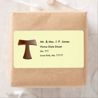 Tau Cross Address Labels | Zazzle