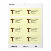 Tau Cross Address Labels | Zazzle