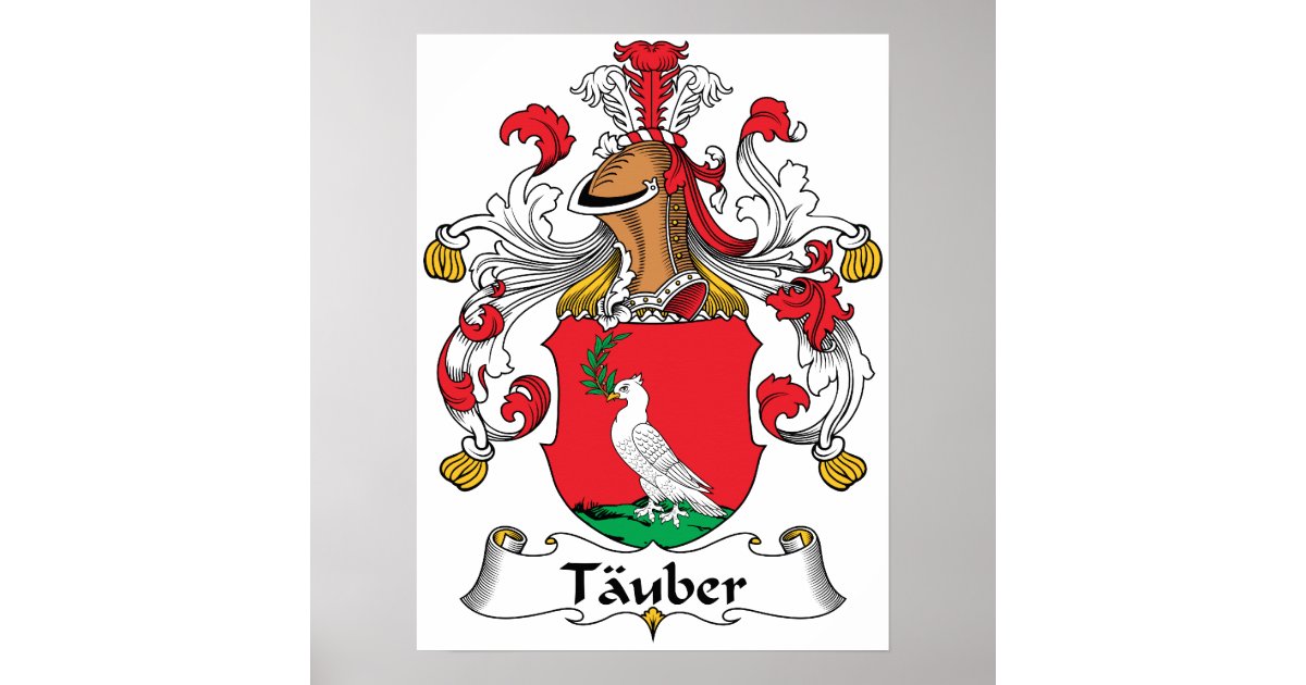 Tauber Family Crest Poster | Zazzle.com
