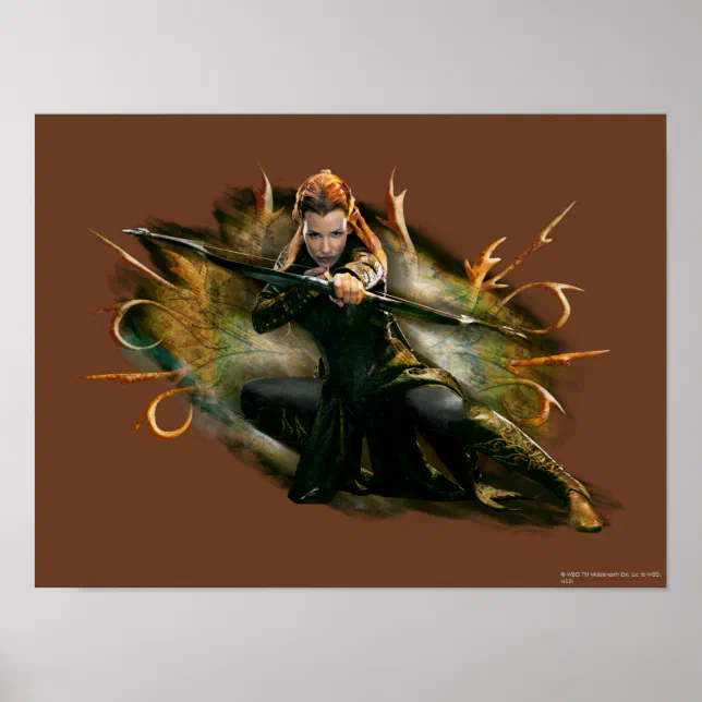 TAURIEL™ Drawing Bow Poster | Zazzle