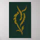 TAURIEL™ Floral Symbol Poster | Zazzle