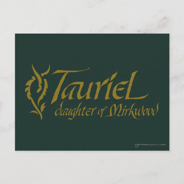 TAURIEL™ Name Postcard | Zazzle