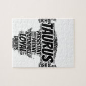Taurus Astrology Zodiac Sign Word Cloud Jigsaw Puzzle | Zazzle