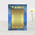 Taurus Birthday Card - Zodiac Birthday Card - Taur | Zazzle