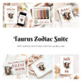 Taurus Bull Zodiac Sign Themed Birthday Party Invitation | Zazzle