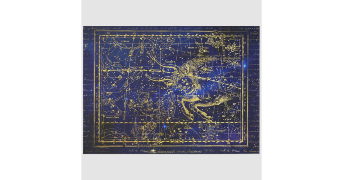 taurus constellation tissue paper | Zazzle