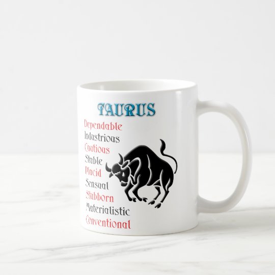 Taurus Horoscope Zodiac Sign Coffee Mug | Zazzle.com