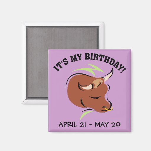 Taurus the Bull Artistic Zodiac Sign Illustration Magnet | Zazzle