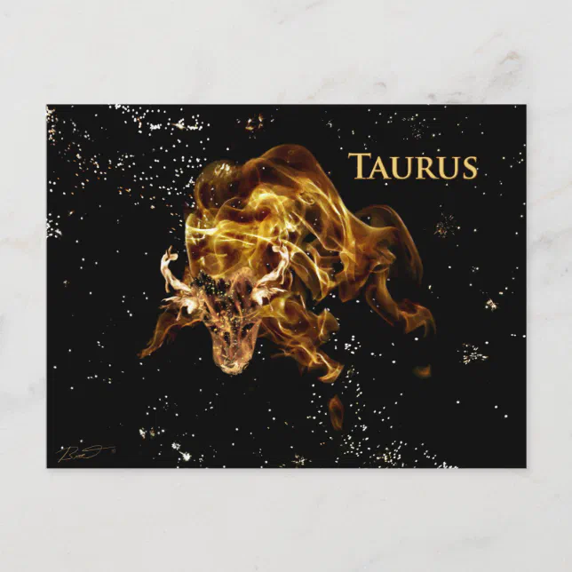 Taurus the Bull Postcard | Zazzle