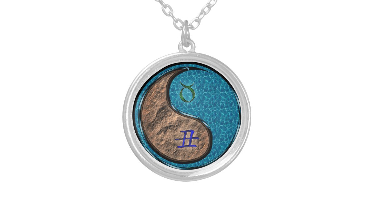 Taurus & Water Ox Silver Plated Necklace | Zazzle
