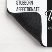 Taurus Zodiac Sign Mousepad, Black & White Mouse Pad | Zazzle