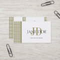 Tax Accountant/CPA Monogram Dot Gold/White Paper Business Card | Zazzle