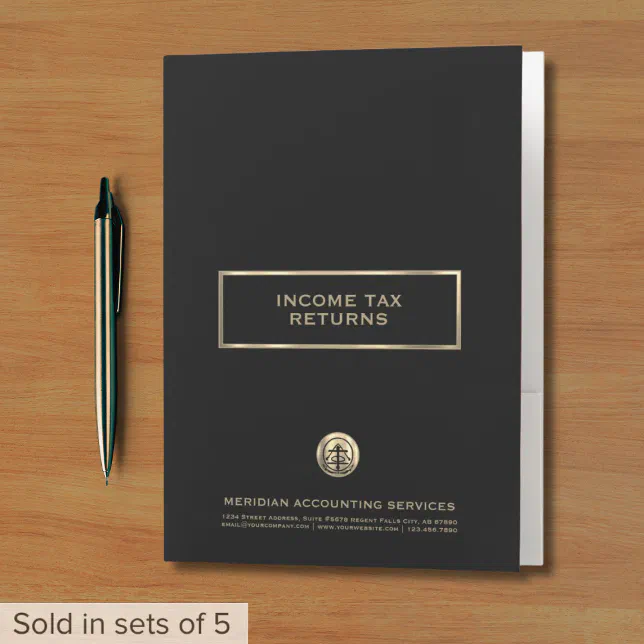 Tax Folders with Pockets for Accountants and CPAs | Zazzle