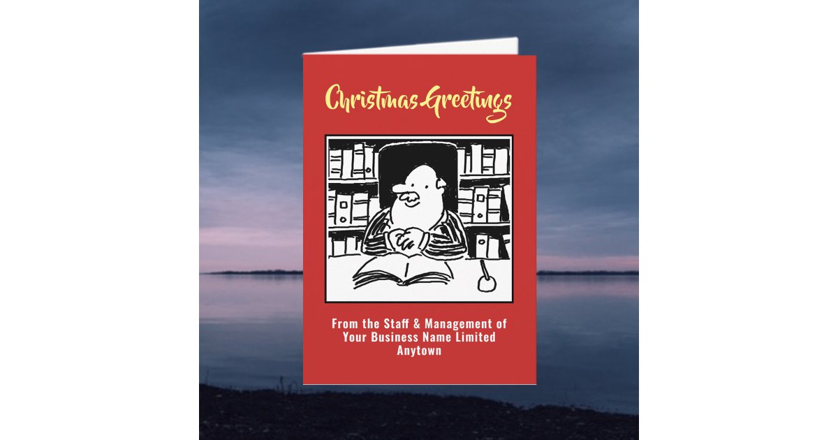 Tax Office or Accountant Christmas Card | Zazzle
