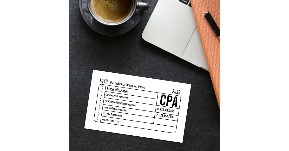 Tax Preparation Business Card | Zazzle