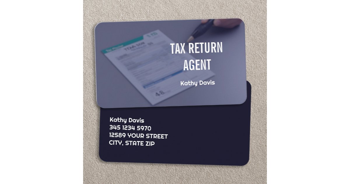 Tax Preparer Business Card | Zazzle