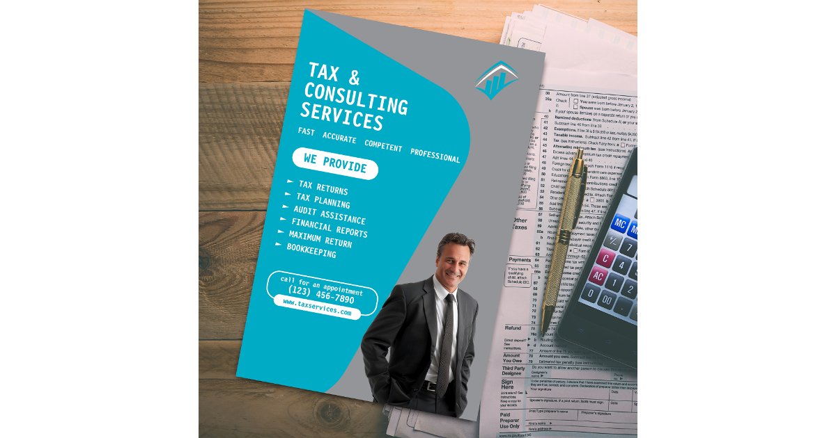 Tax Service Company Flyer | Zazzle
