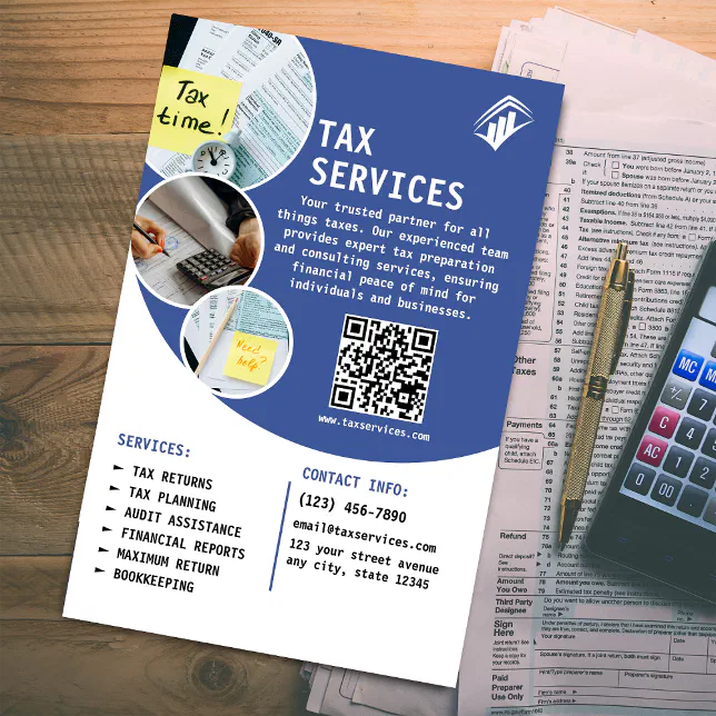 Tax Service Company Flyer | Zazzle