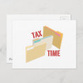 Tax Time Postcard | Zazzle