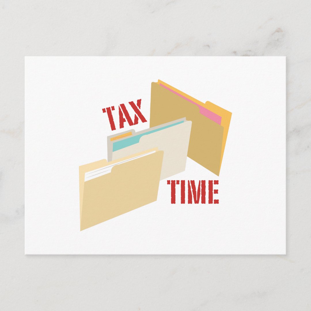 Tax Time Postcard | Zazzle