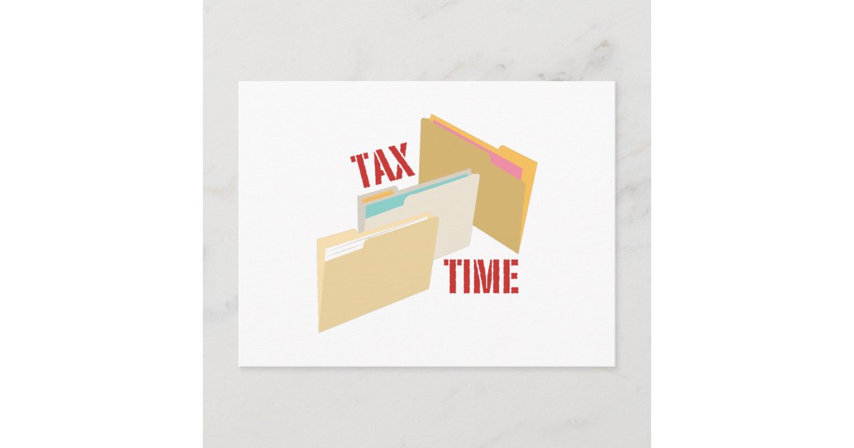 Tax Time Postcard | Zazzle