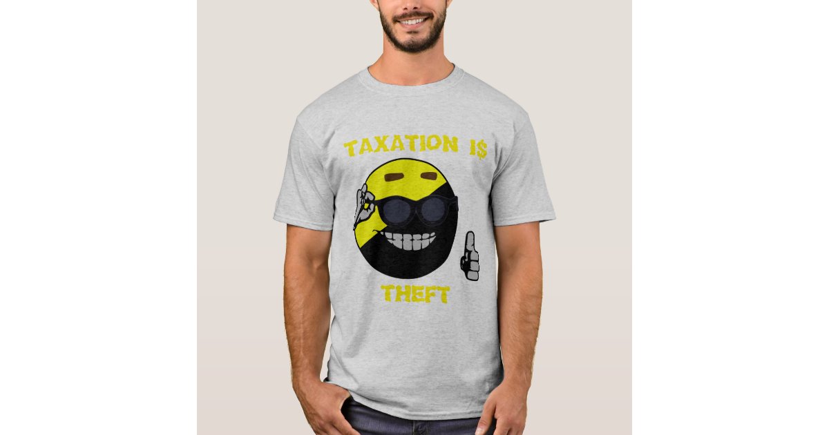 Taxation Is Theft Ancap Man T-Shirt | Zazzle