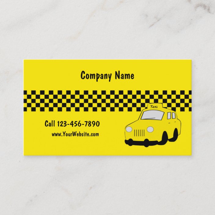 Taxi Cab Business Cards | Zazzle.com