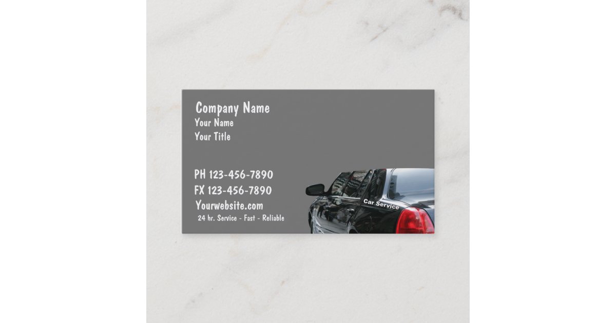 Taxi Cab Business Cards | Zazzle