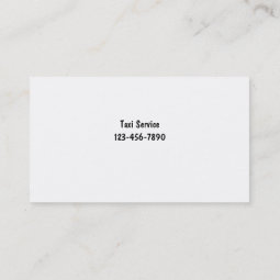 Taxi Cab Service Business Cards | Zazzle