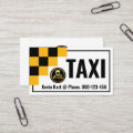 Taxi Checked Boxes Cab Driver Business Card | Zazzle