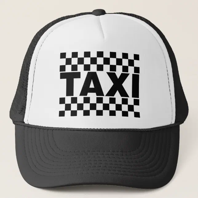 Taxi ~ Taxi Cab ~ Car For Hire Trucker Hat | Zazzle