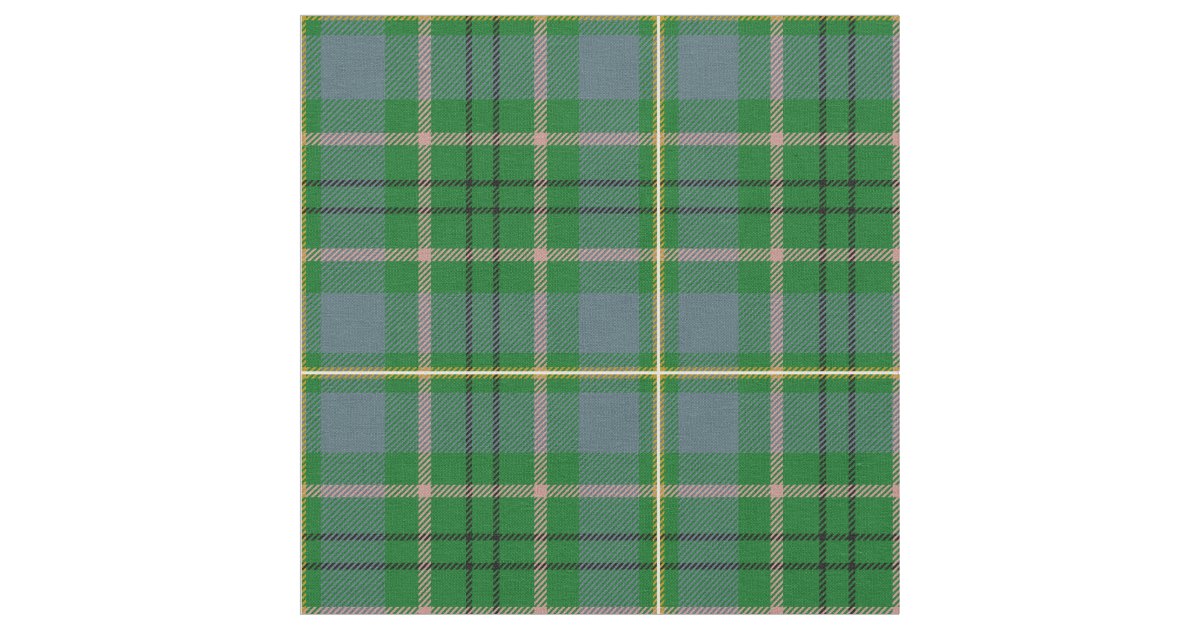 Taylor Tartan Print Fabric | Zazzle