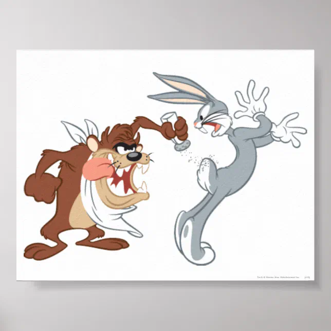 TAZ™ and BUGS BUNNY™ Poster | Zazzle