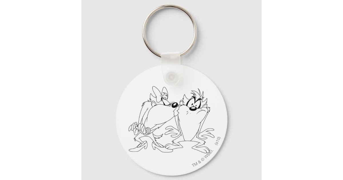TAZ™ and She-Devil Keychain | Zazzle