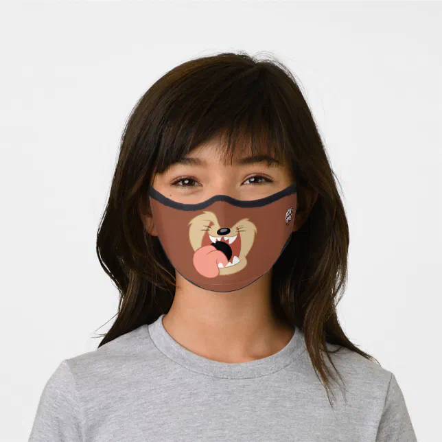 TAZ™ Big Mouth Premium Face Mask | Zazzle