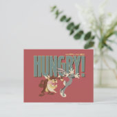 TAZ™ & BUGS BUNNY™ "Hungry" Postcard | Zazzle