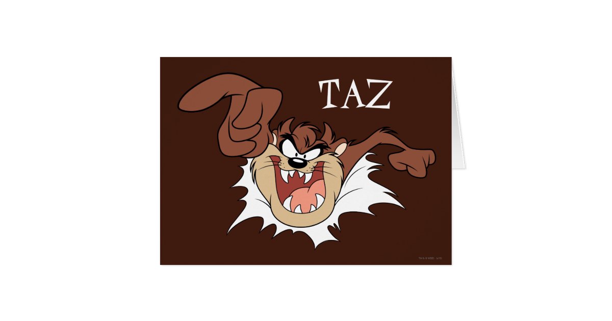 TAZ™ Bursting Through Page | Zazzle