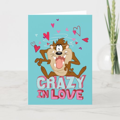 TAZ™ - Crazy In Love Holiday Card | Zazzle