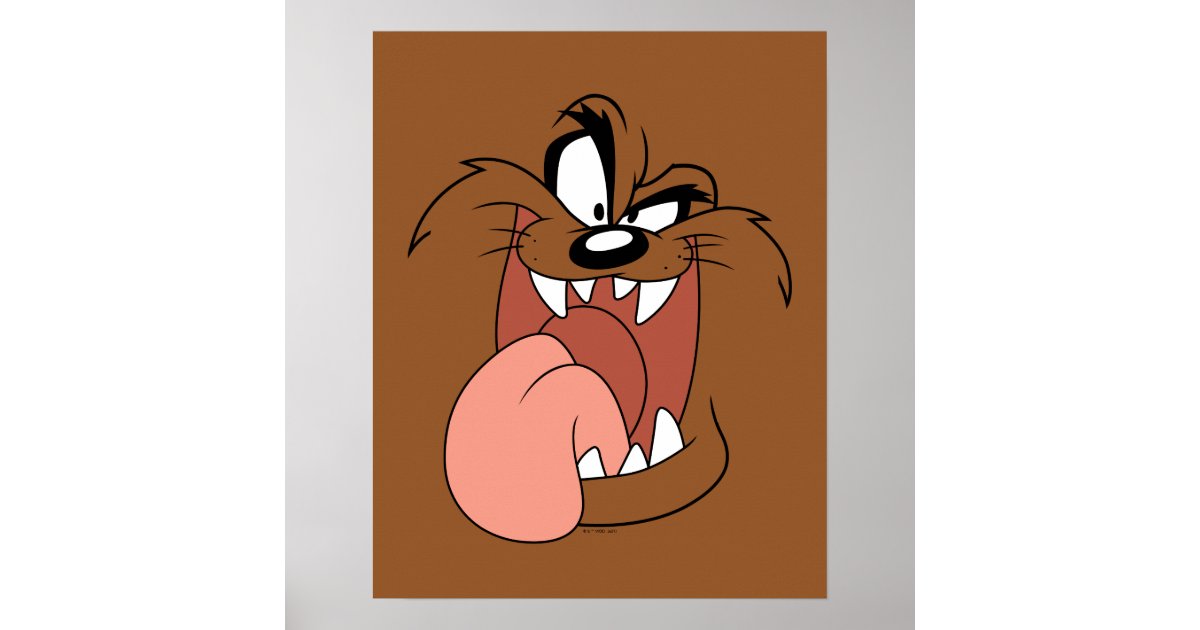 TAZ™ Crazy Smile Poster | Zazzle