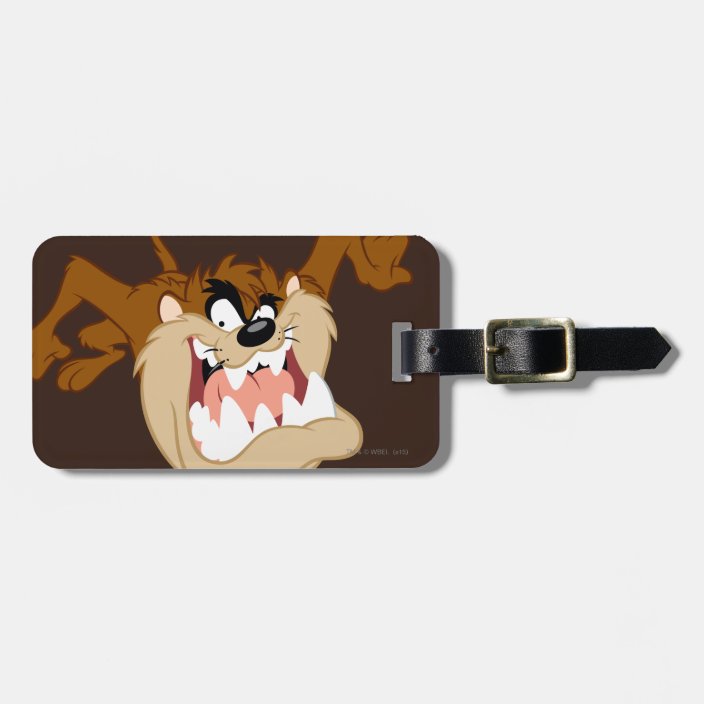 TAZ™ Evil Grin Luggage Tag | Zazzle.com