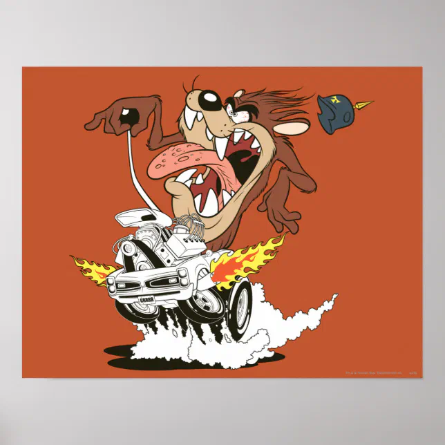 TAZ™ Furious Driving Poster | Zazzle