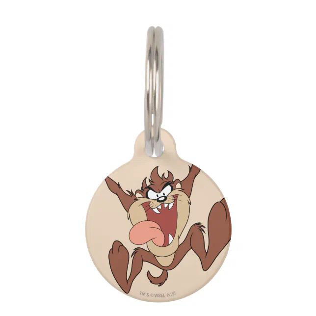 TAZ™ Leaping Pet ID Tag | Zazzle