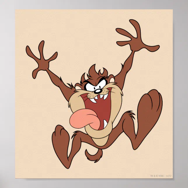 TAZ™ Leaping Poster | Zazzle
