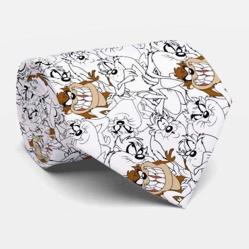 TAZ™ Line Art Color Pop Pattern Neck Tie | Zazzle