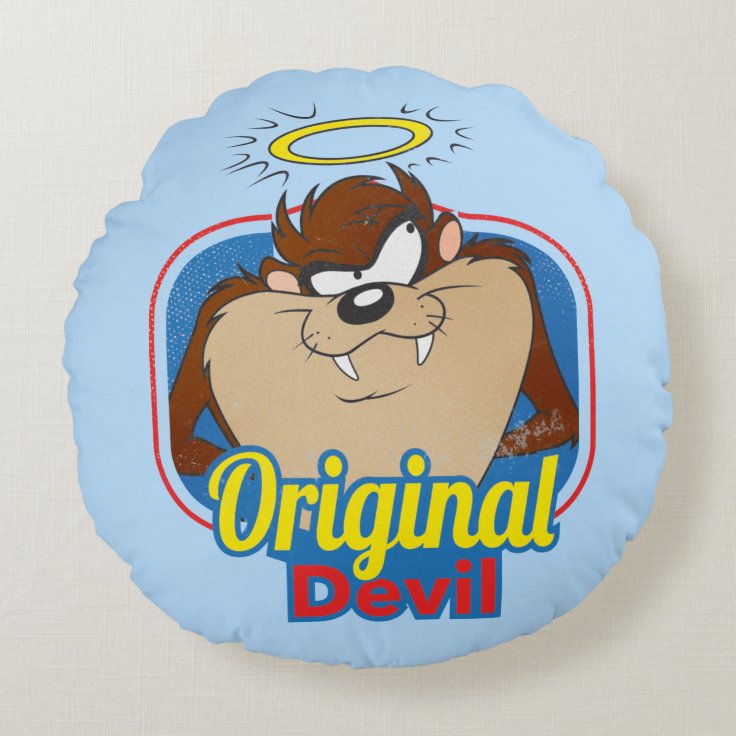 TAZ™ Original Devil Round Pillow | Zazzle
