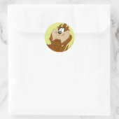 TAZ™ posing 4 Classic Round Sticker | Zazzle