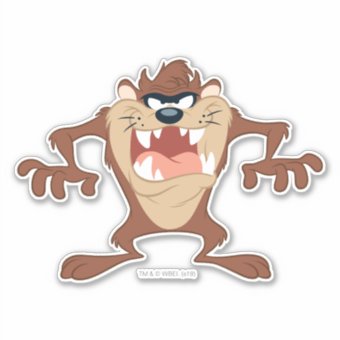TAZ™ posing Sticker | Zazzle
