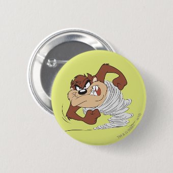 TAZ™ spinning fast Button | Zazzle