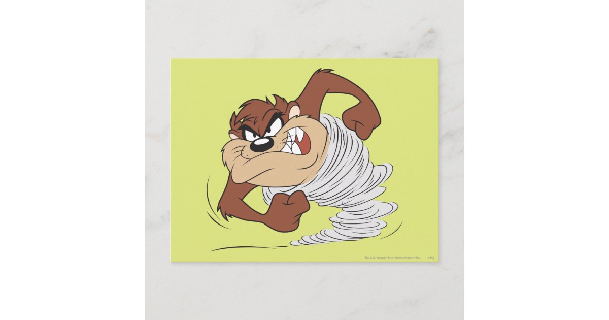 TAZ™ spinning fast Postcard | Zazzle