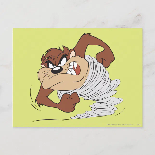 TAZ™ spinning fast Postcard | Zazzle